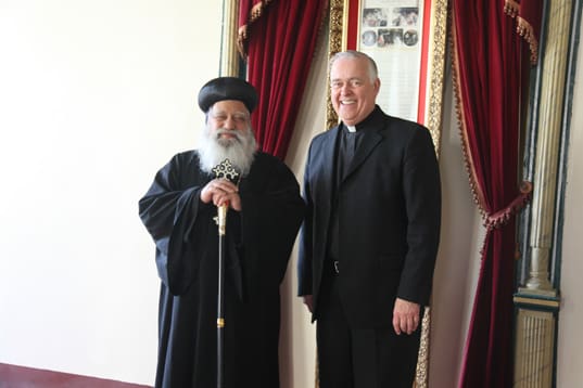 Coptic Pope Makes Surprise Visit to Jerusalem for Funeral | CNEWA